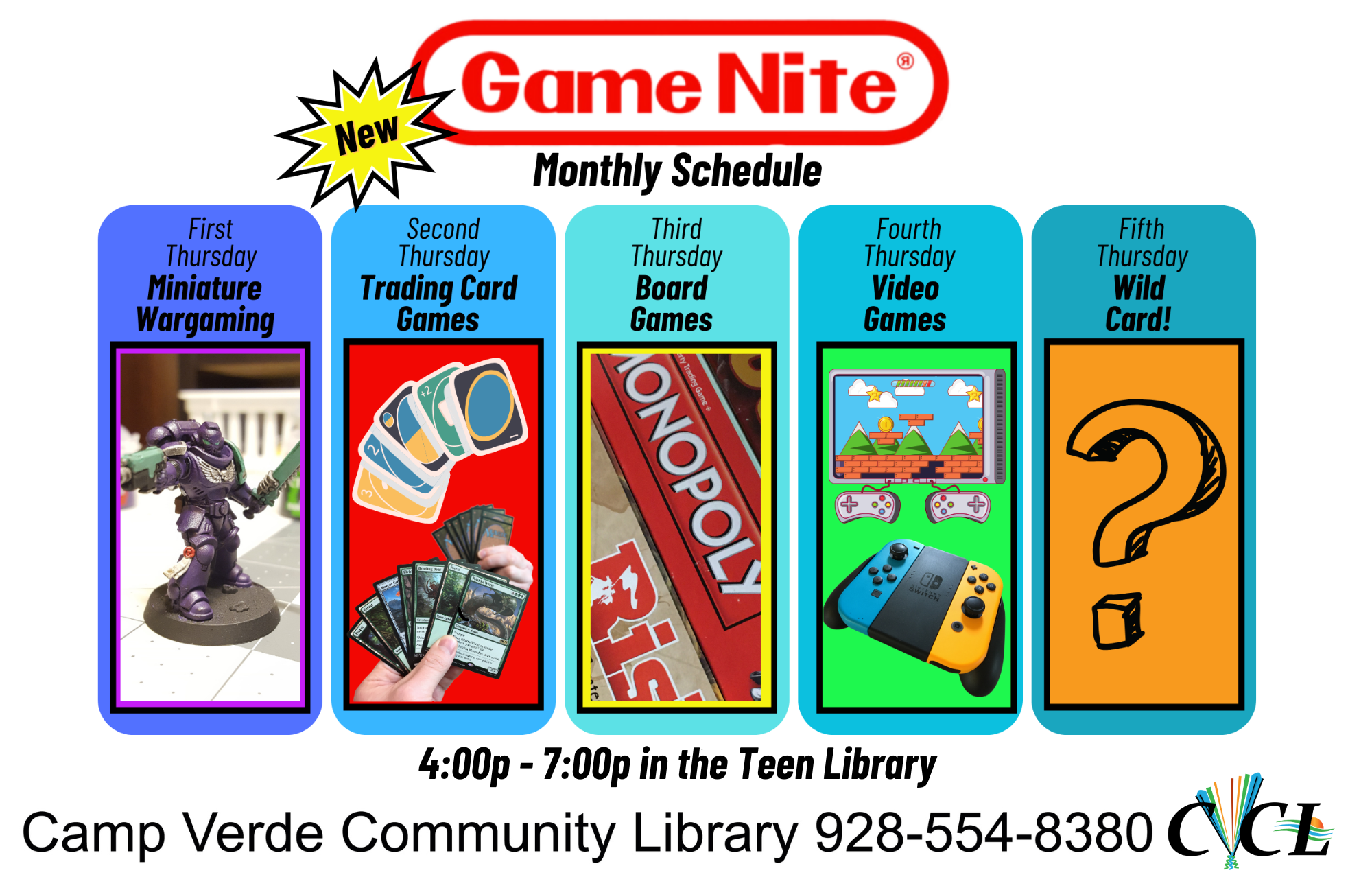 *NEW* Teen GameNite | Yavapai Library Network